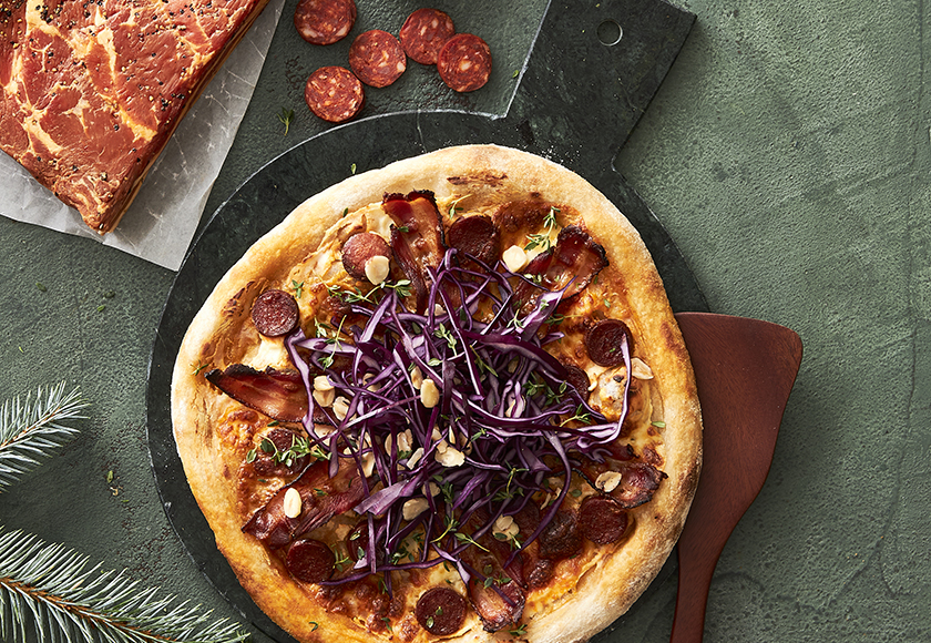 Opskrift på Julepizza